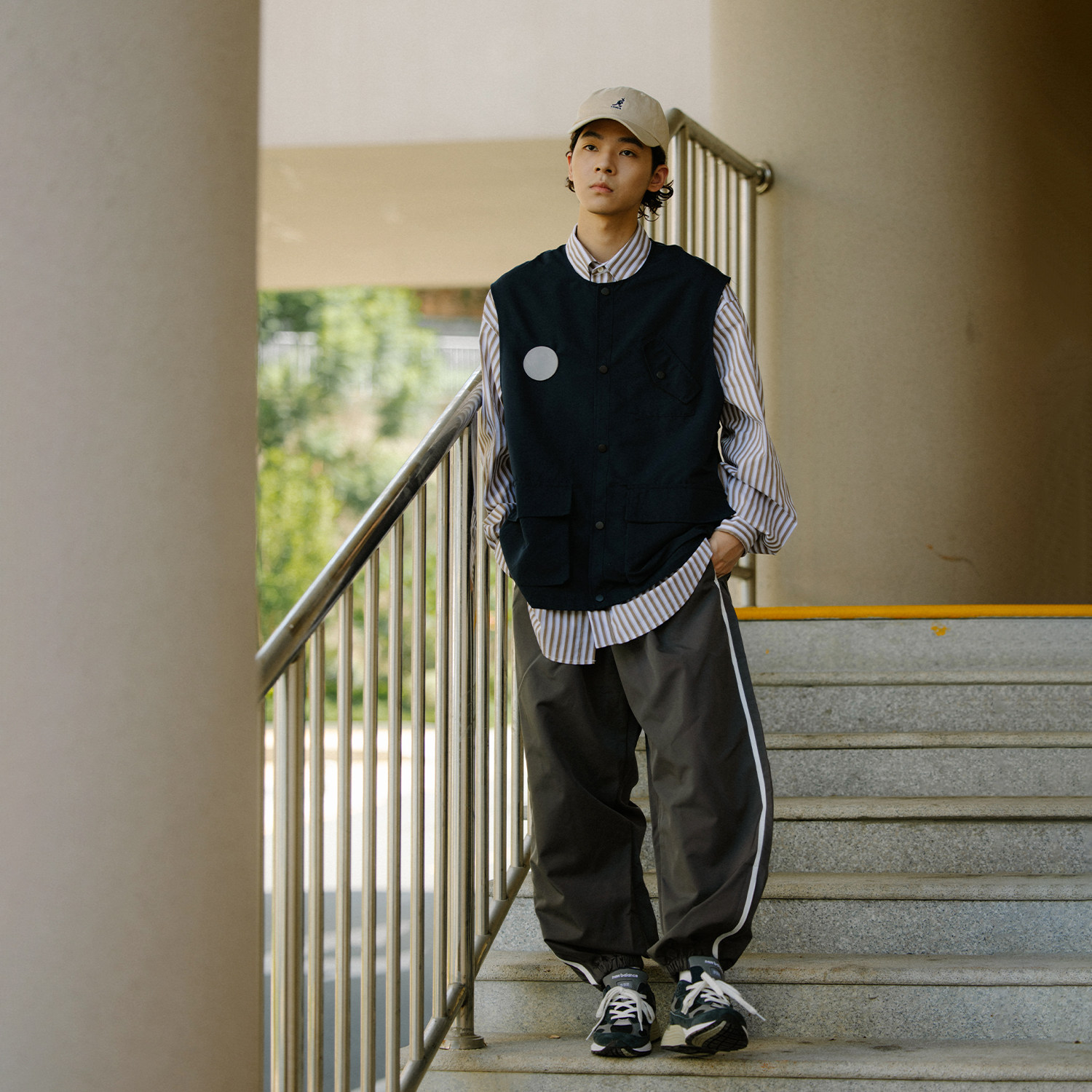 TMOR复古潮流秋冬新品日系机能工装马甲宽松休闲百搭叠穿战术背心_虎窝淘