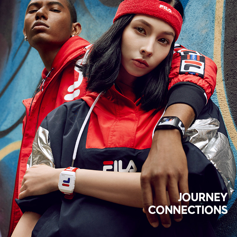 FILA官方专卖斐乐手表防水电子表男女情侣表学生潮流运动腕表105_虎窝淘