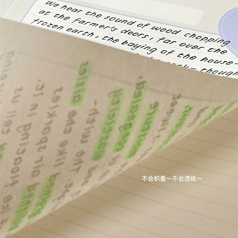 日本ZEBRA斑马不墨迹荧光笔WKS22学生用彩色标记笔记号笔粗划重点做笔记神器抖音同款手账笔套装银光色复习笔_虎窝淘