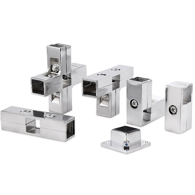 Thick stainless steel square pipe three -way connector 25*25 square ...