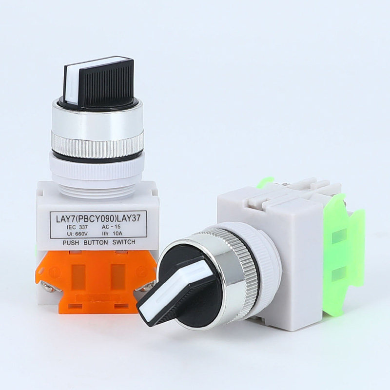 LAY37两档三档旋钮开关按钮