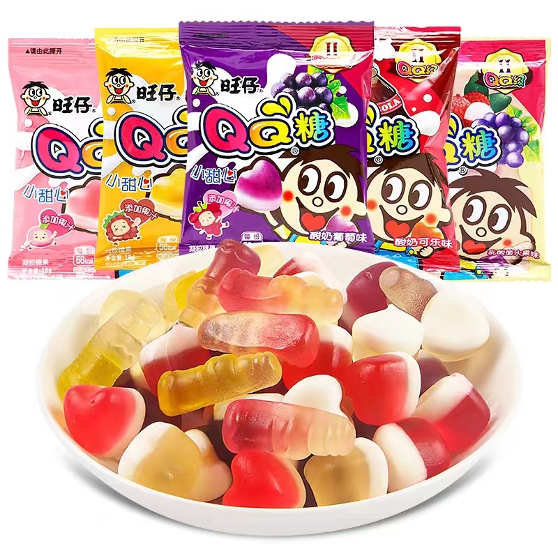旺仔QQ糖小包装果汁软糖传统糖果