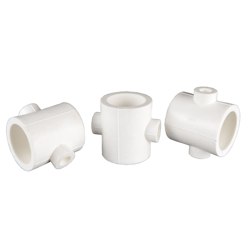 PPR管变径四通接头20/25/32/40/50/63/75转4/6分1寸PPR水管材配件_虎窝淘