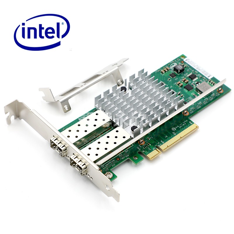万兆网卡 intel英特尔X520DA2 10G双口光纤网卡E10G42BTDA英特尔82599光纤服务器网卡_虎窝淘