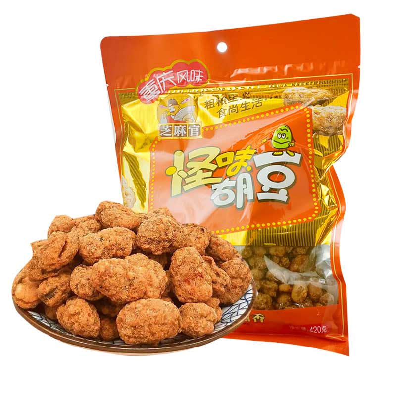 重庆土特产正宗芝麻官怪味胡豆420g麻辣胡豆蚕豆零食小吃怪味豆_虎窝淘