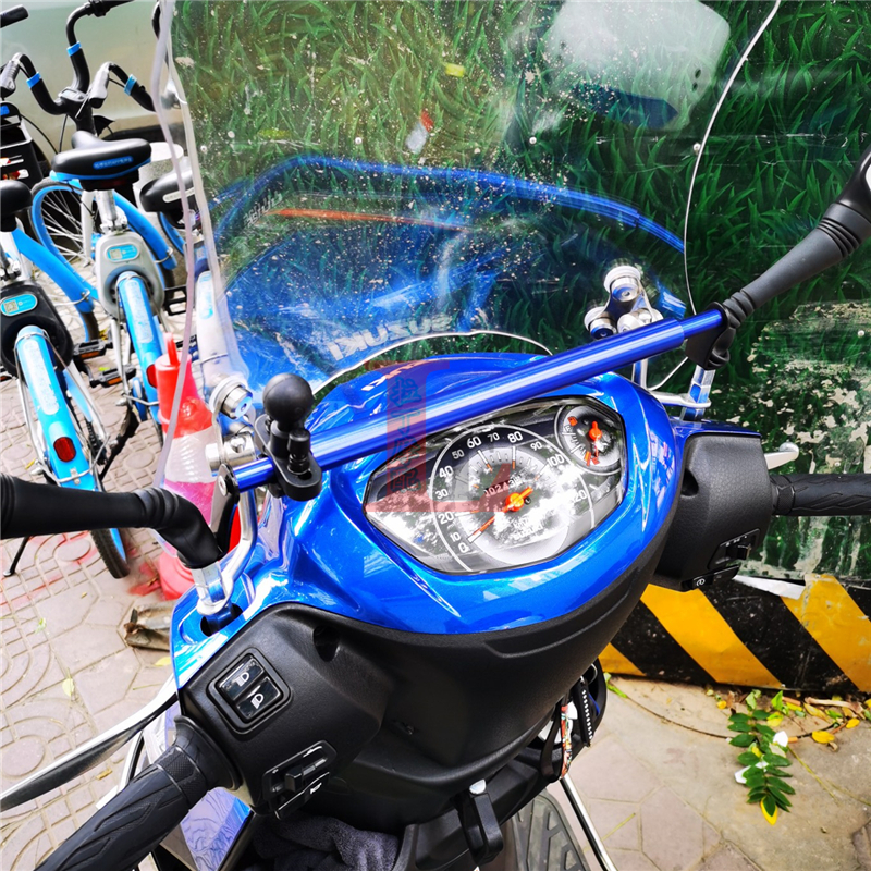 适用铃木uy125 ue125t uu125 afr125改装平衡杆手机支架扩展横杆_虎窝淘