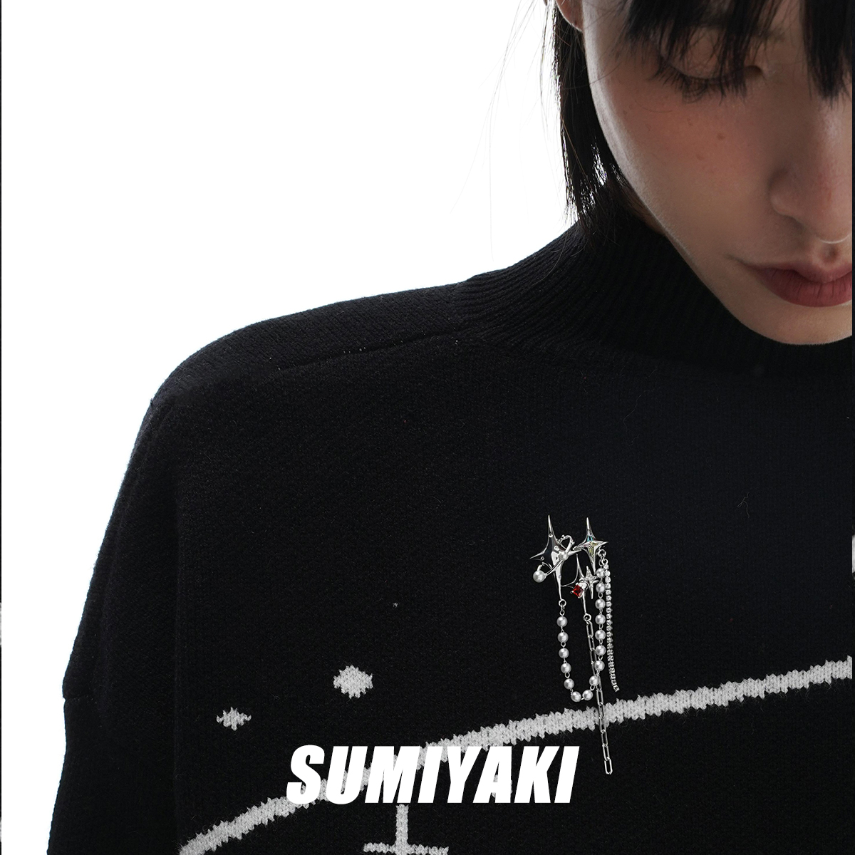 SUMIYAKI三重星体系列原创胸针女2024年新款潮穿搭神器小众饰品_虎窝淘