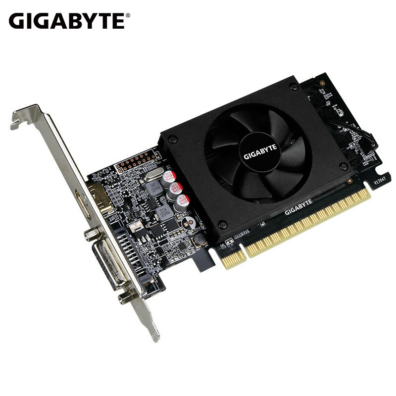 技嘉GV-N710D3-2GL D5 2GL半高家用办公半高档片显卡_虎窝淘