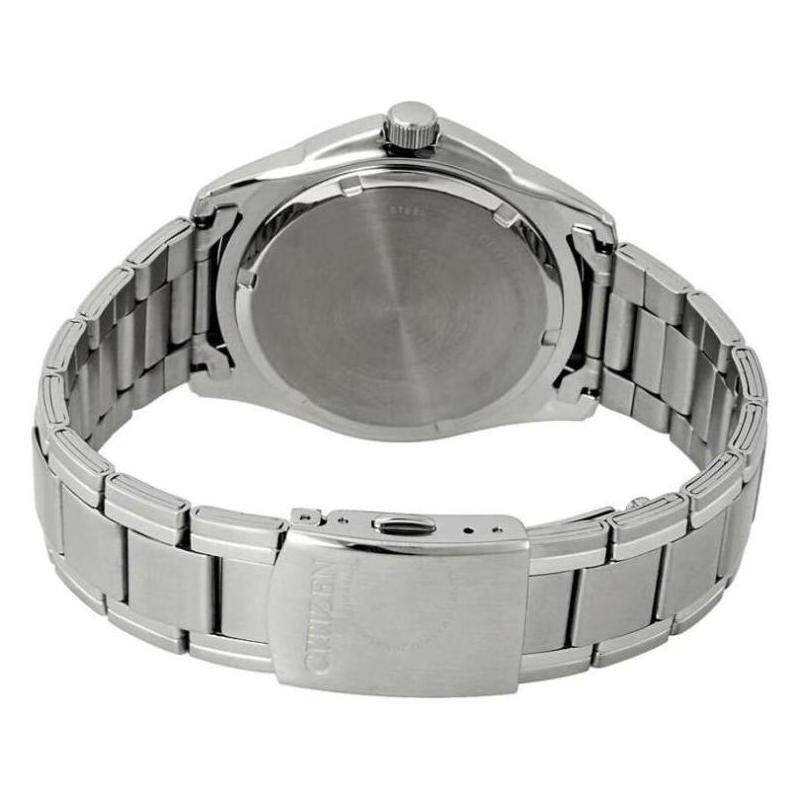 Citizen/西铁城男手表石英蓝色表盘不锈钢腕表礼物正品AG8300-52L_虎窝淘