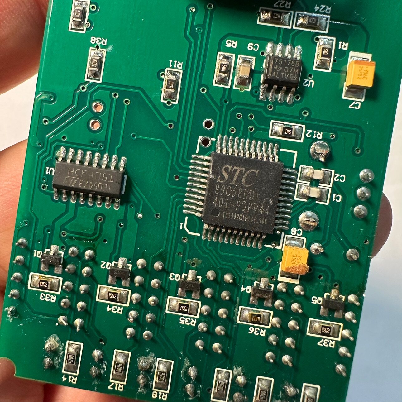 变频器控制面板主板 STC89C58RD单片机研究价_虎窝淘