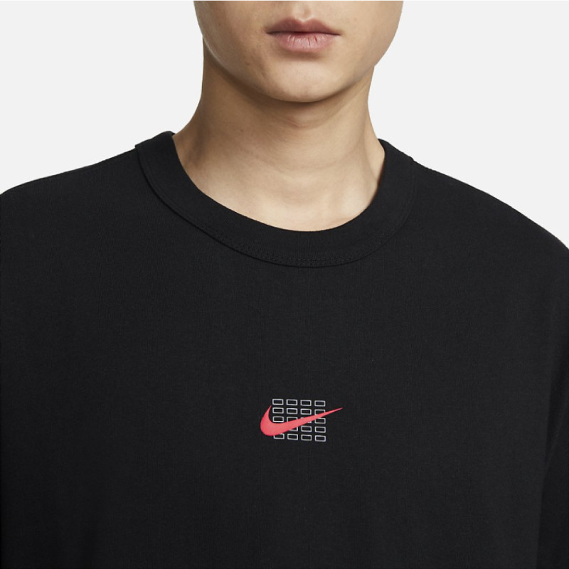 Nike耐克男女短袖夏透气学生高考满分全对纯棉运动T恤FJ7725-010_虎窝淘