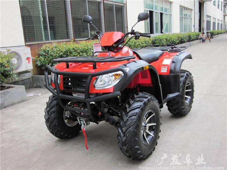 500cc沙滩车大型ATV四轮越野摩托车四驱水冷无极变速差速器轴传动_虎窝淘