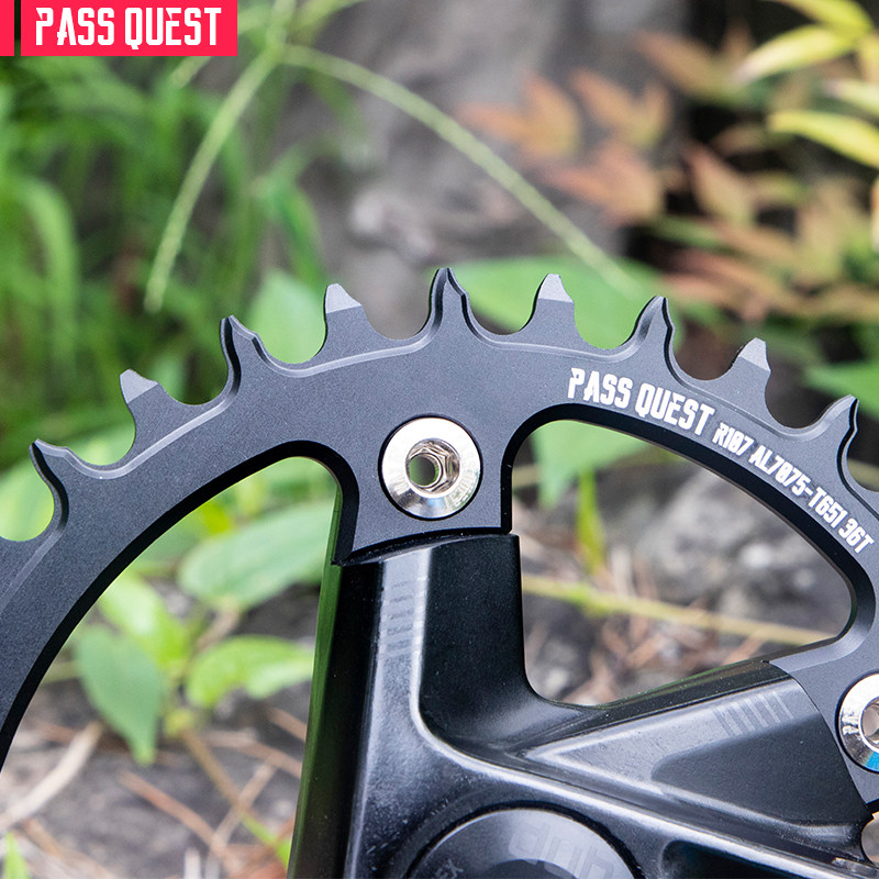 PASS QUEST SRAM无线电变Rival AXS牙盘曲柄正负齿单盘盘片107BCD_虎窝淘