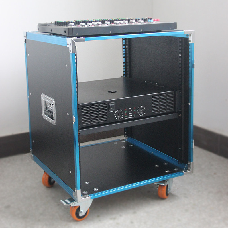 8U/12U/16U功放机柜家用KTV音响设备柜简易机箱调音台架子航空箱_虎窝淘