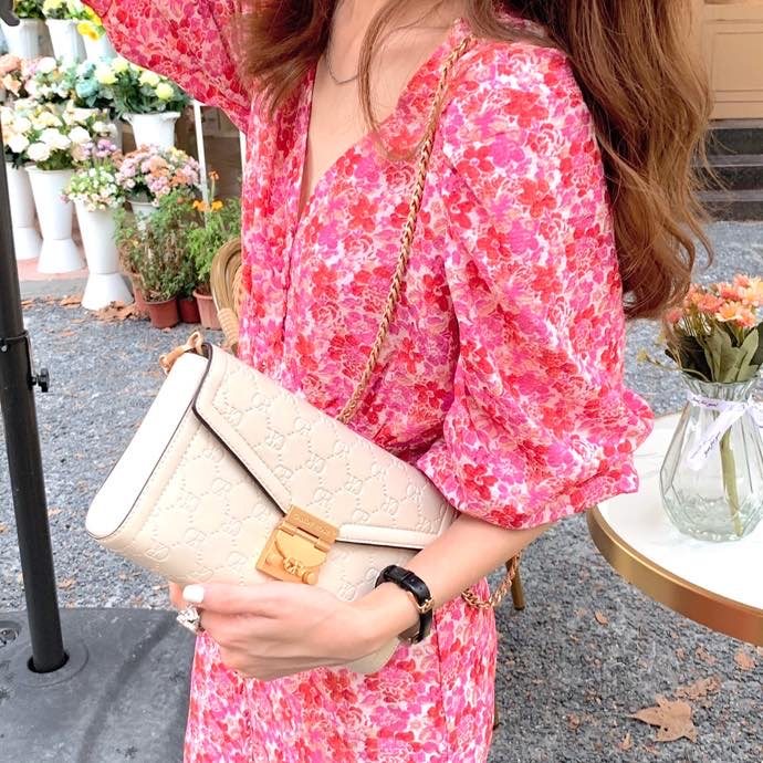 CandyRose官网正品 CR压花系列包女链条包信封包单肩斜挎百搭包包_虎窝淘