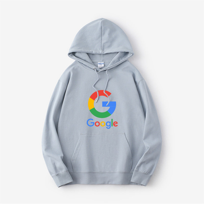 程序员谷歌 Google官方 LOGO卫衣连帽毛圈衣服套头男女上衣宽松_虎窝淘