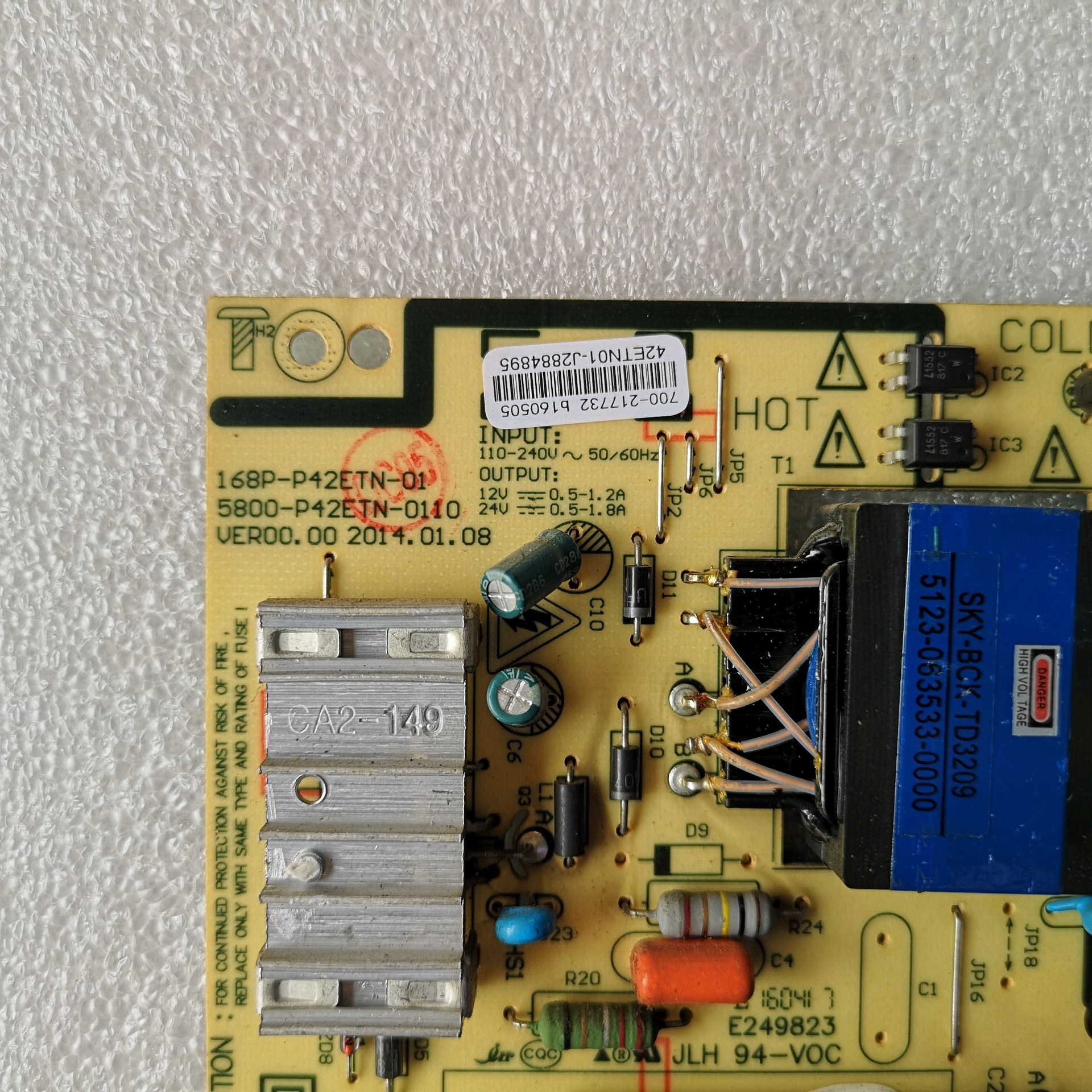 原装创维40E360E 42E361W E5ERS电源板168P-P42ETN-01 5800 0110_虎窝淘