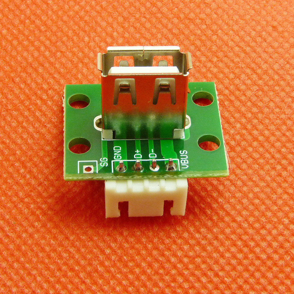 立式USB母座转DIP模块测试板USB母头数据充电线转接板USB插座焊接_虎窝淘