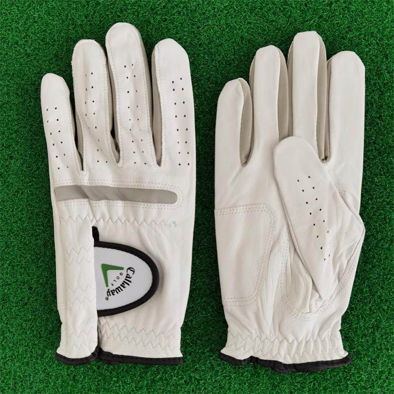高尔夫手套男双手全真皮golf用品手指保护套羊皮加厚柔软耐磨右手_虎窝淘