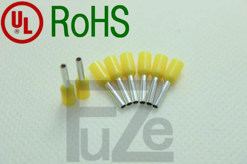 管型端子CE010008针型端子1平方黄色UL RoHS100只/包_虎窝淘
