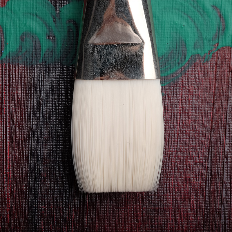 西班牙ESCODA进口笔皇油画笔高弹纤维尼龙毛丙烯笔平峰水粉笔4450_虎窝淘