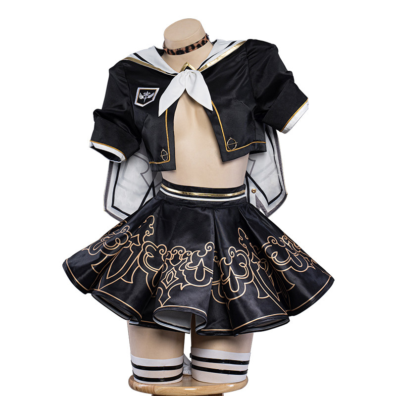 预售Uwowo悠窝窝尼尔机械纪元2B女高中生JK装cosplay同人私房裙子_虎窝淘