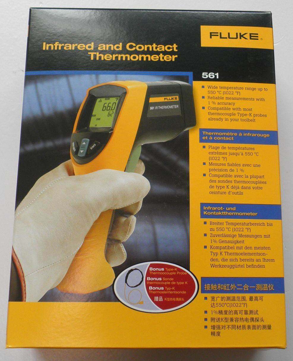 福禄克Fluke 561接触式和红外测温仪 F561手持测温枪红外线温度计_虎窝淘