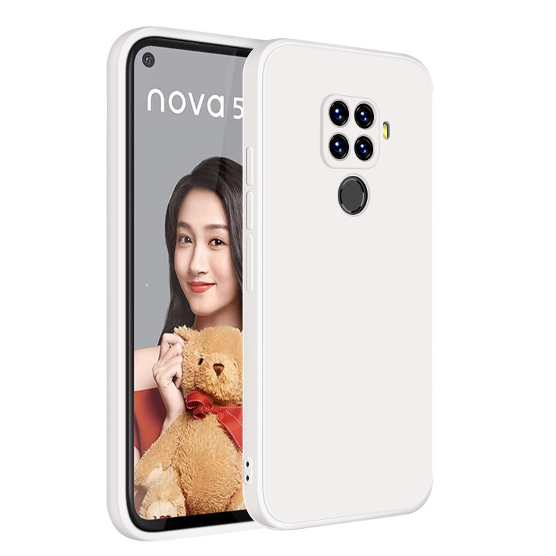 适用于华为nova5ipro手机壳5ipro直边液态硅胶防摔简约男女软外壳_虎窝淘