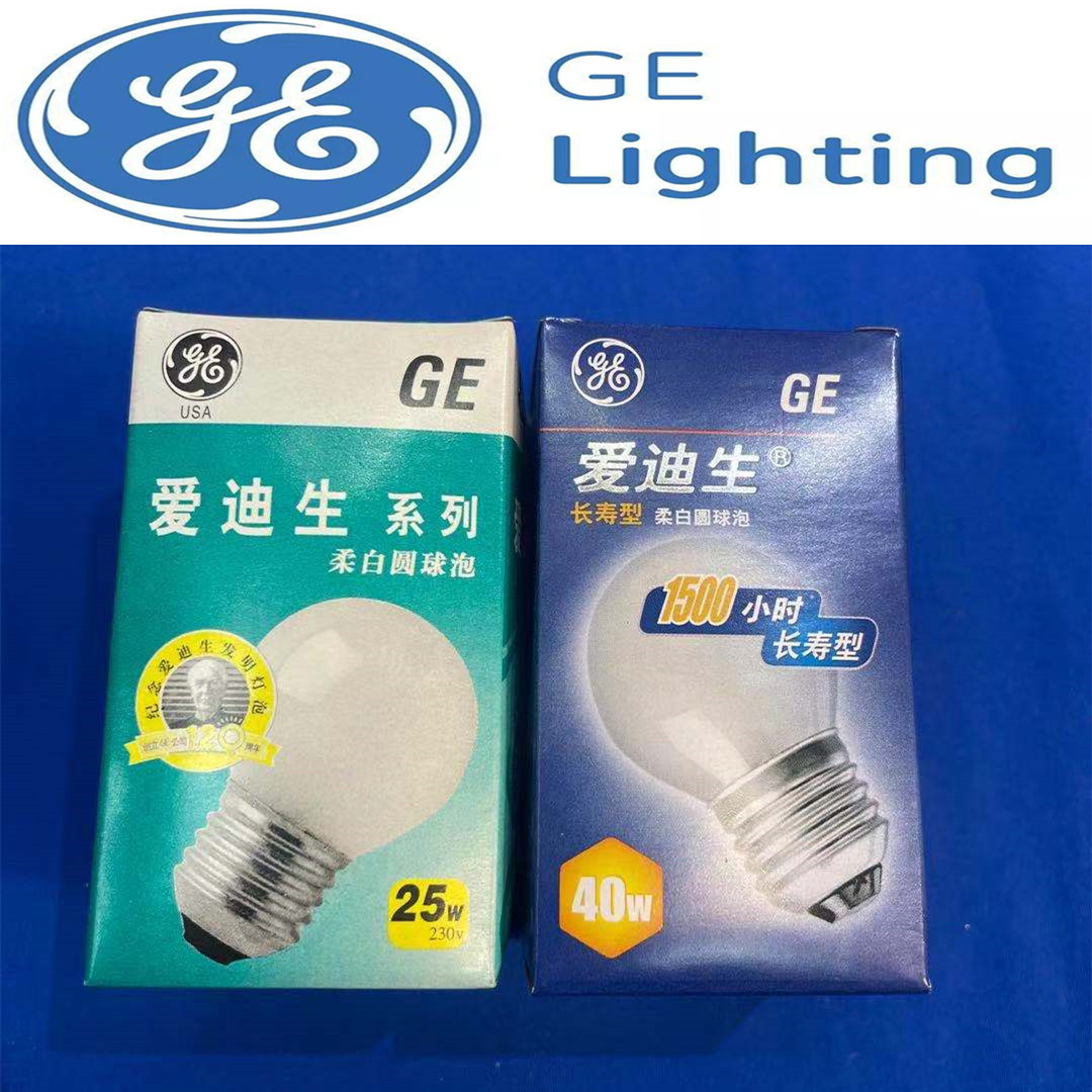 GE通用磨砂灯泡钨丝E27大螺口25w40w磨砂球泡可调光_虎窝淘
