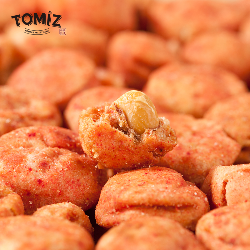 TOMIZ富泽商店虾味花生豆进口原料坚果干果办公室休闲零食小吃_虎窝淘