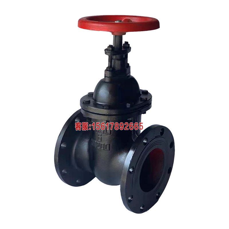 Z45T-16暗杆法兰闸阀手动铸铁闸板阀DN40 50 65 80 100 150 200_虎窝淘