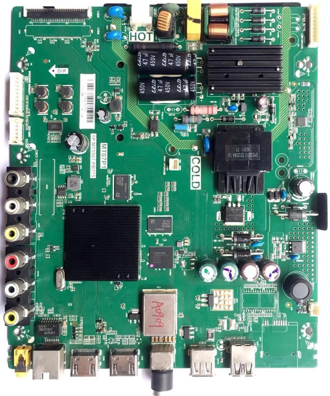 原装TCL L32/40/39/L43P1A-F D43A810/F3800A主板TP.MT5507.PB775_虎窝淘