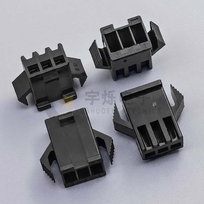 SM公母壳2.54mm间距2P3P4P-12A/Y空接对插胶壳尼龙环保料母头公头_虎窝淘