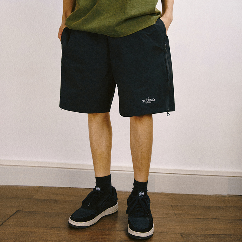 STA X RMD SR系列春夏国潮软壳机能压胶拉链短裤运动裤男潮_虎窝淘