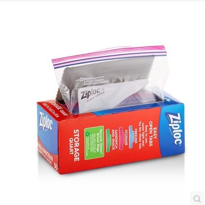 美国进口Ziploc密保诺保鲜密封袋储存袋双重拉链式食品零食袋_虎窝淘