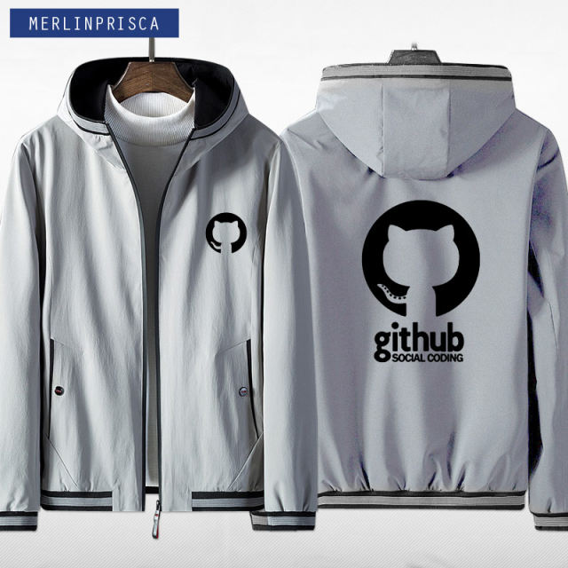 Github Octopus Cat programmer code farmer Linux Ruby geek IT men and women cardigan sweater ...