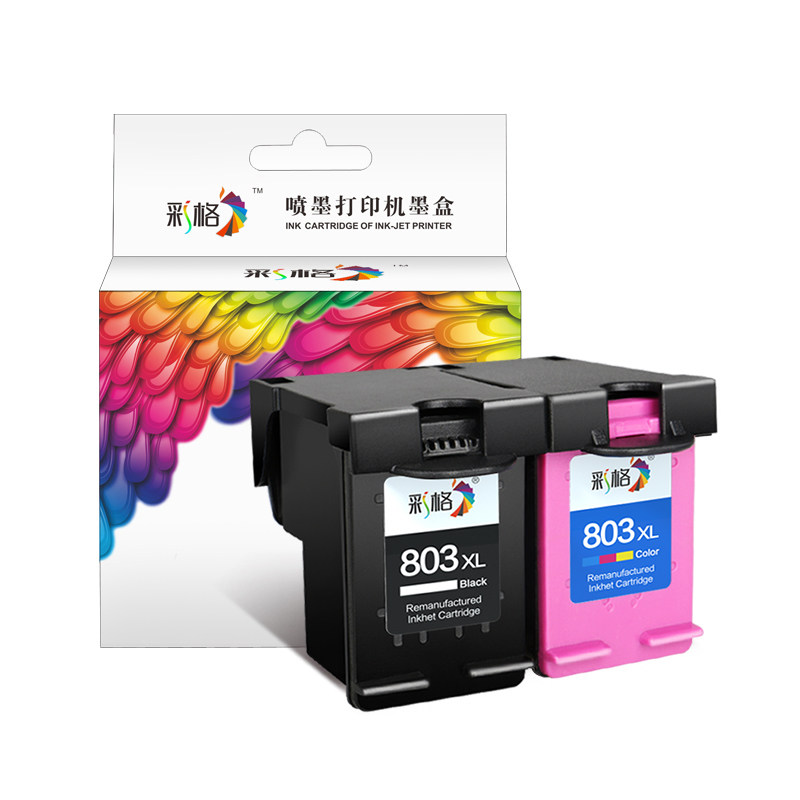 适用惠普803墨盒HP2132 2621 2622 2623 2628可加墨2600 2130 2131黑彩色1110 1111 1112打印 ...