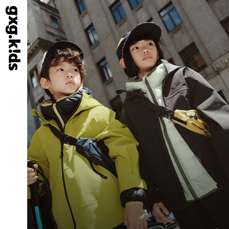 gxgkids儿童三合一冲锋儿童冲锋衣