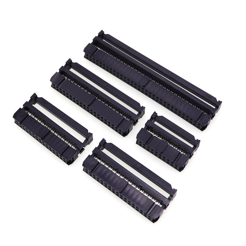 FC压线头2.54MM排线头接线牛角插头FC-6/8/10/16/20/26/40/50/64P_虎窝淘