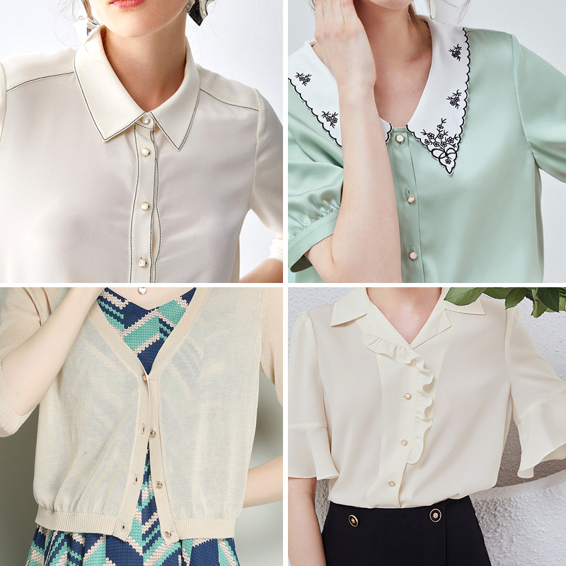 珍珠衬衣扣子百搭小圆扣衬衫小纽扣上衣女连衣裙钮扣衣领装饰扣_虎窝淘