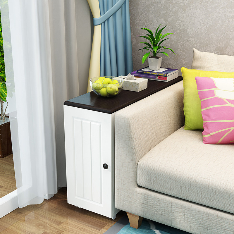 简约沙发边几长方形边柜可移动墙边缝隙柜客厅角柜迷你角几小茶几_虎窝淘