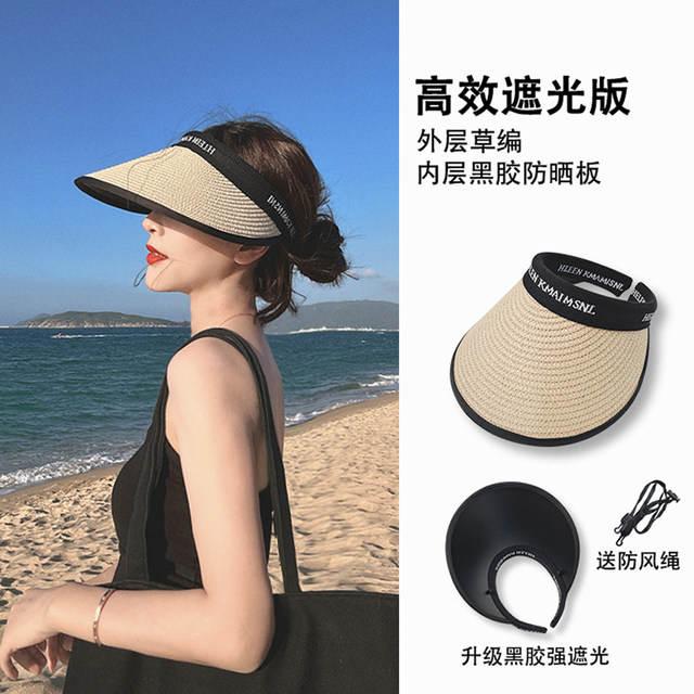 Main recommendation! Designer's Rafia Empty Top Hat UV Sunscreen and ...