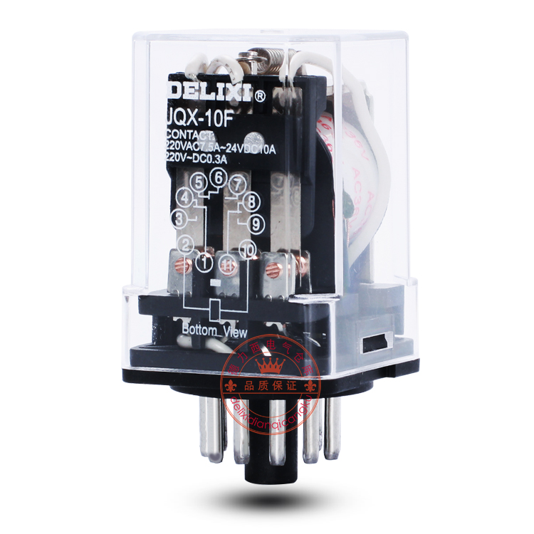 德力西中间继电器大功率小型通用继电器JQX-10F 3Z 11圆脚连底座_虎窝淘