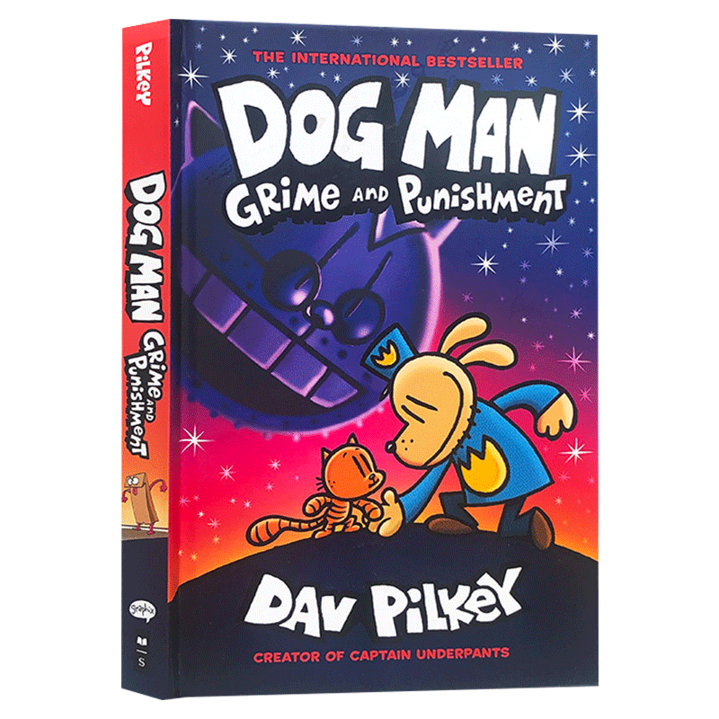 神探狗狗9英文原版 Dog Man 9神探狗狗的冒险内裤超人作者Dav Pilkey全彩漫画幽默图画故事书桥梁书进口英语书籍英文版_虎窝淘