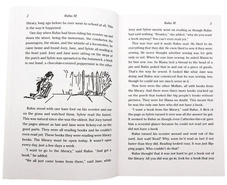 华研原版小淘气鲁夫英文原版 Rufus M纽伯瑞银奖儿童文学小说 Eleanor Estes英文版进口原版英语书籍_虎窝淘