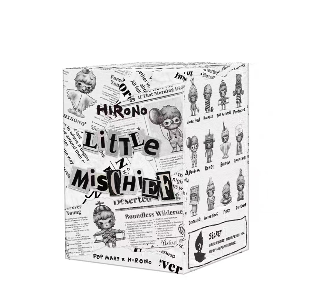 Hirino小小的使坏系列盲盒泡泡玛特正版小野拾荒庇护所面具手办_虎窝淘