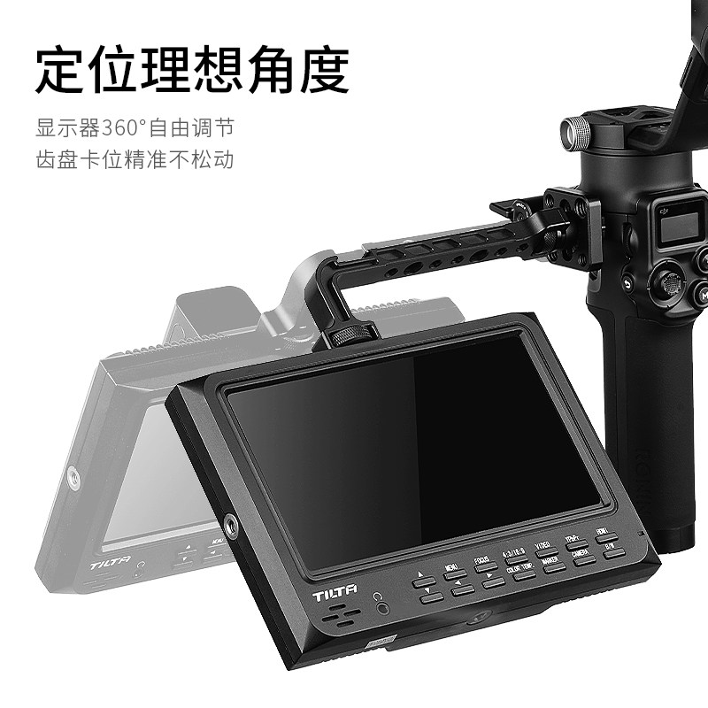 Selens/喜乐仕专业拍摄监视器单反相机拓展L型手柄大疆如影RSc2/rs2外接麦克风摄像补光灯手机视频直播稳定器_虎窝淘