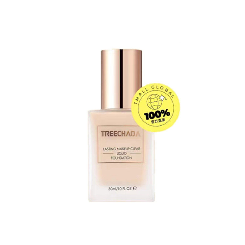 泰国TREECHADA养肤粉底液持久不脱妆轻薄敏感肌遮瑕干皮混油皮女_虎窝淘