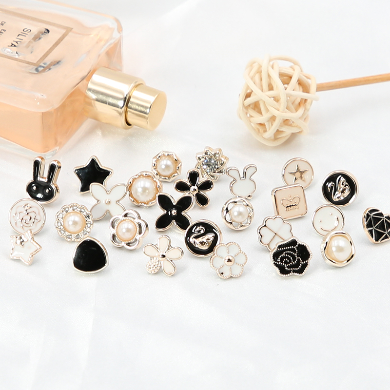 防走光扣衣服装饰女衬衫开衫纽扣百搭韩版扣子胸针免缝隐形小暗扣_虎窝淘