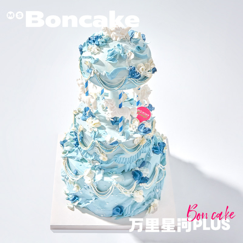 玫瑰荔枝穿越时空女神生日蛋糕券【万里星河plus】同城MS BONCAKE_虎窝淘